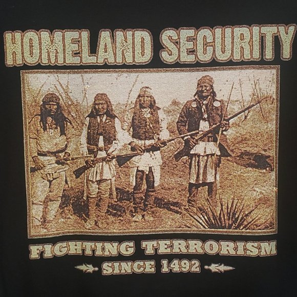 Shaka Wear | Shirts | Mens Black Native American Homeland Security ...